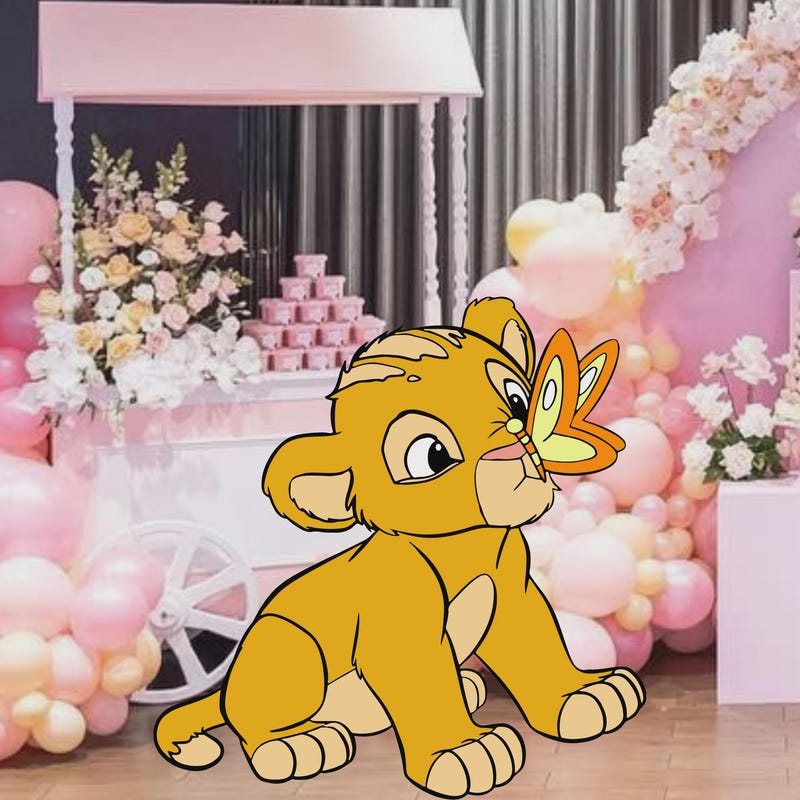 Simba Backdrop Baby Birthday - Etsy UK