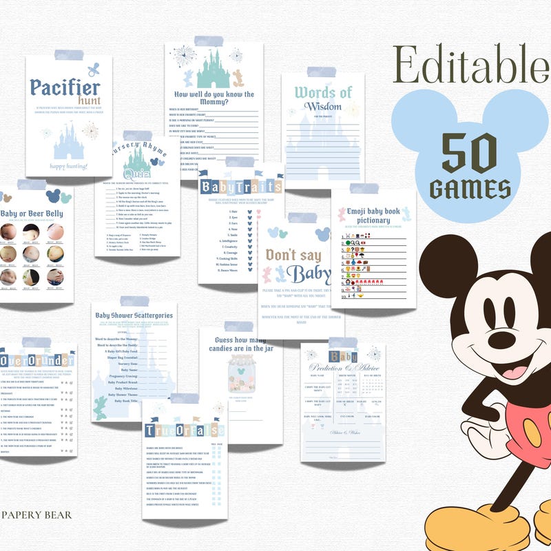 Baby Mickey Shower Decor - Etsy UK