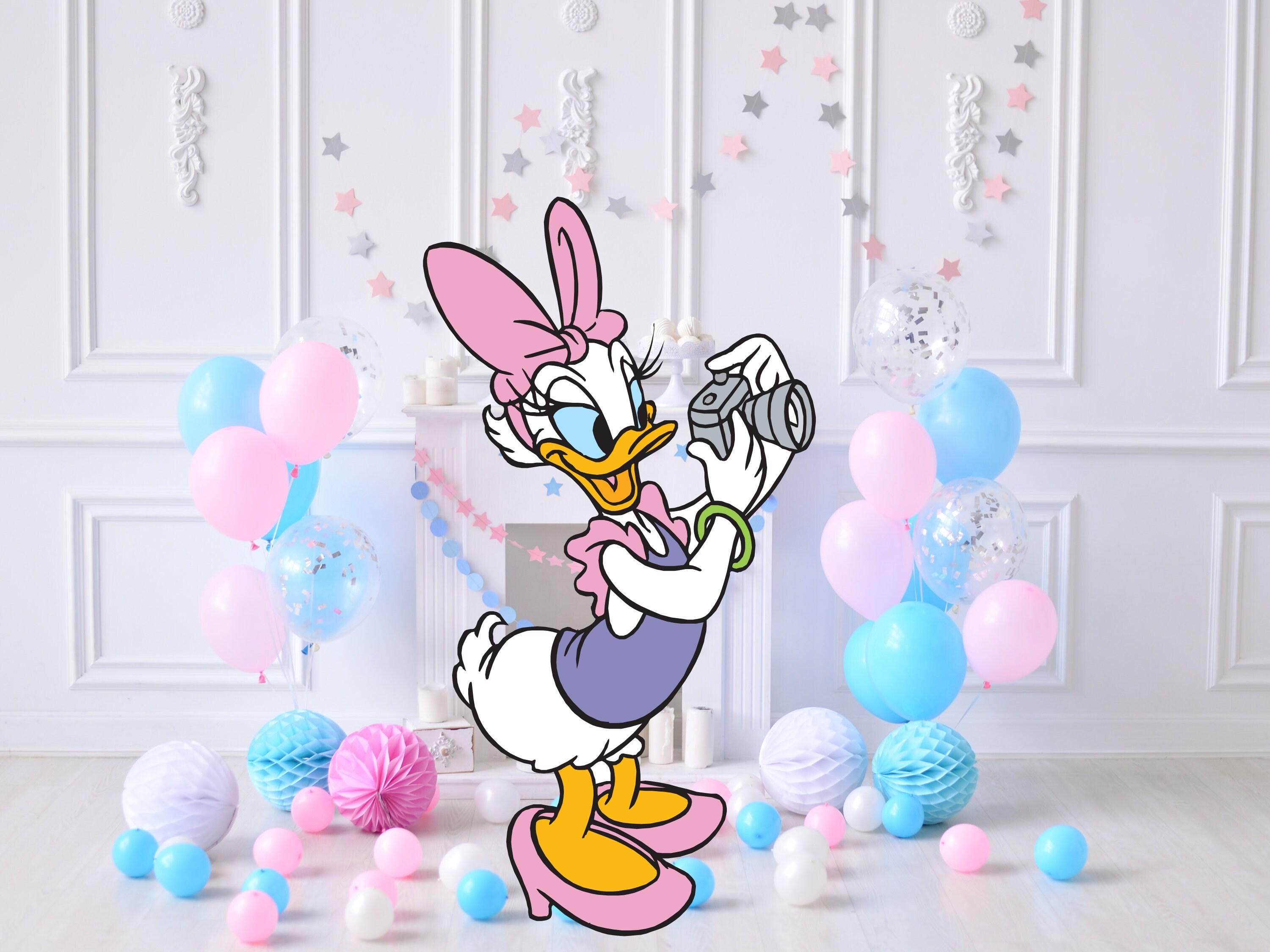 Daisy Duck Groovy Summer Cutout, Backdrop Big Decor, Summer Theme Party ...