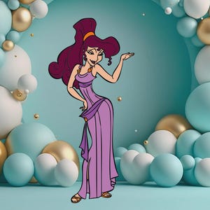Megara Cutout, Hercules Party Decoration, Greek Mythology (digital ...