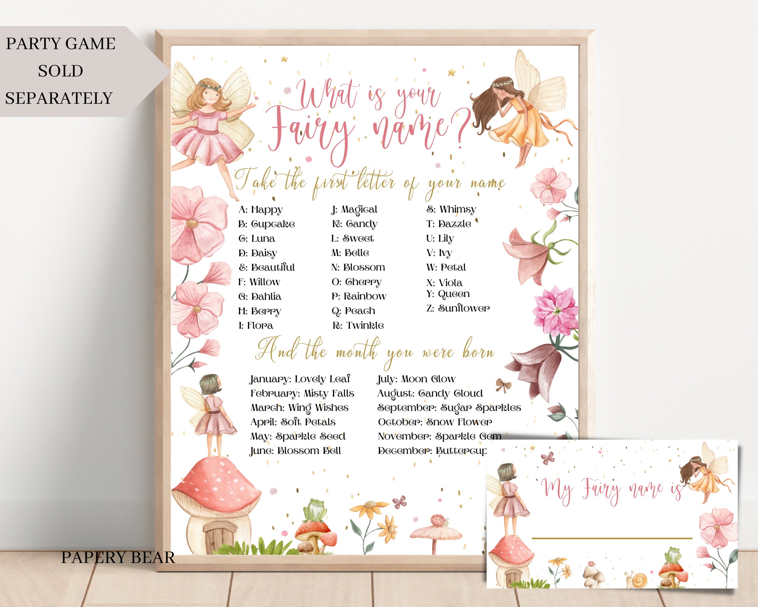 Fairies Topper Birthday Cake Topper, Fairy Birthday Decoration ...