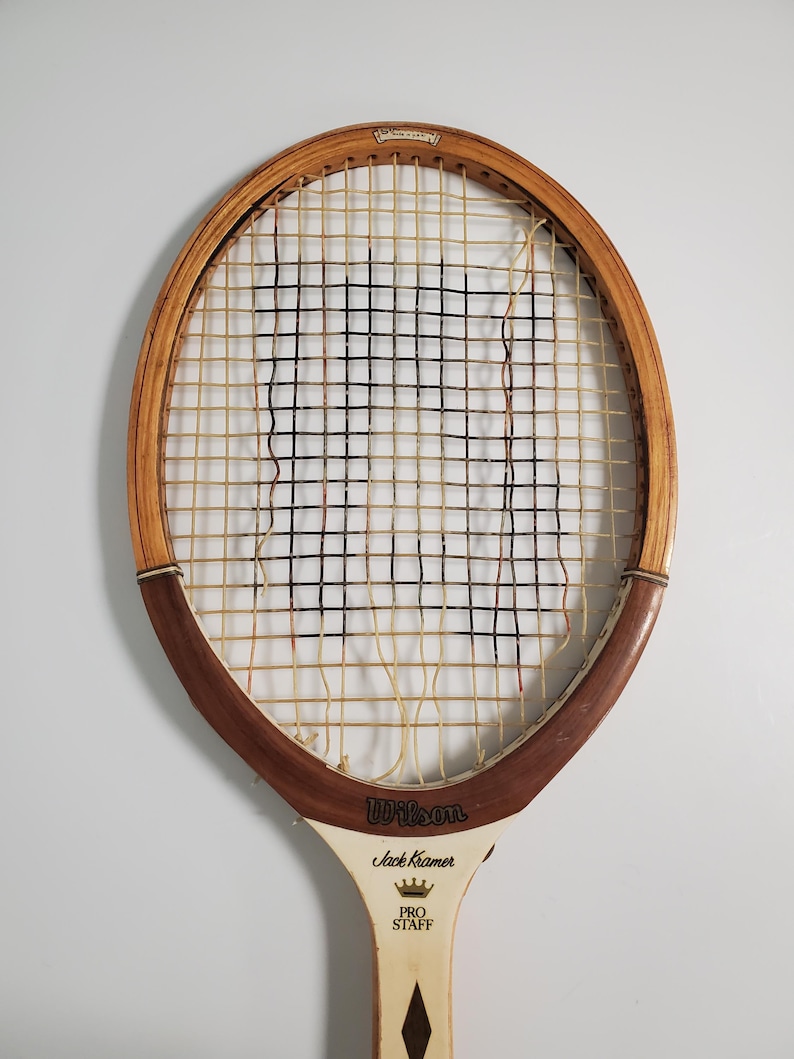 Vintage 1950's WILSON Jack Kramer Pro Staff Wood Tennis Racquet ...