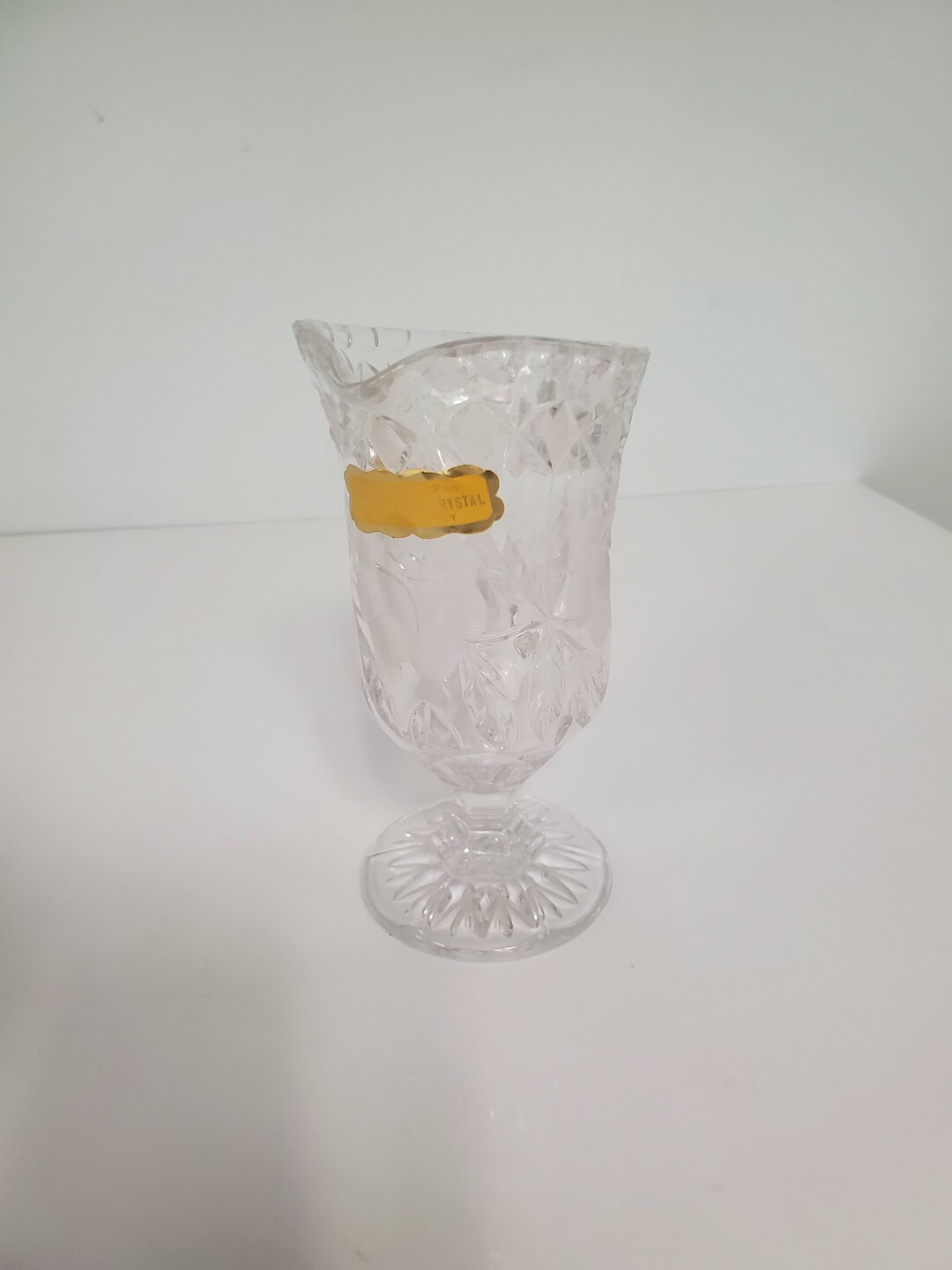 1930's Vintage Hand Cut Lead Crystal Creamer - Etsy