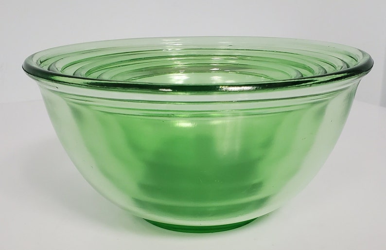 Vintage ANCHOR HOCKING Green Depression Glass-set of 4 - Etsy