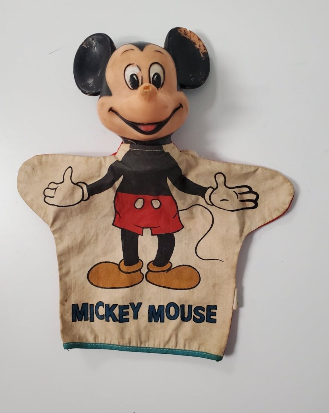 1950's Vintage Walt Disney Mickey Mouse Hand Puppet - Etsy