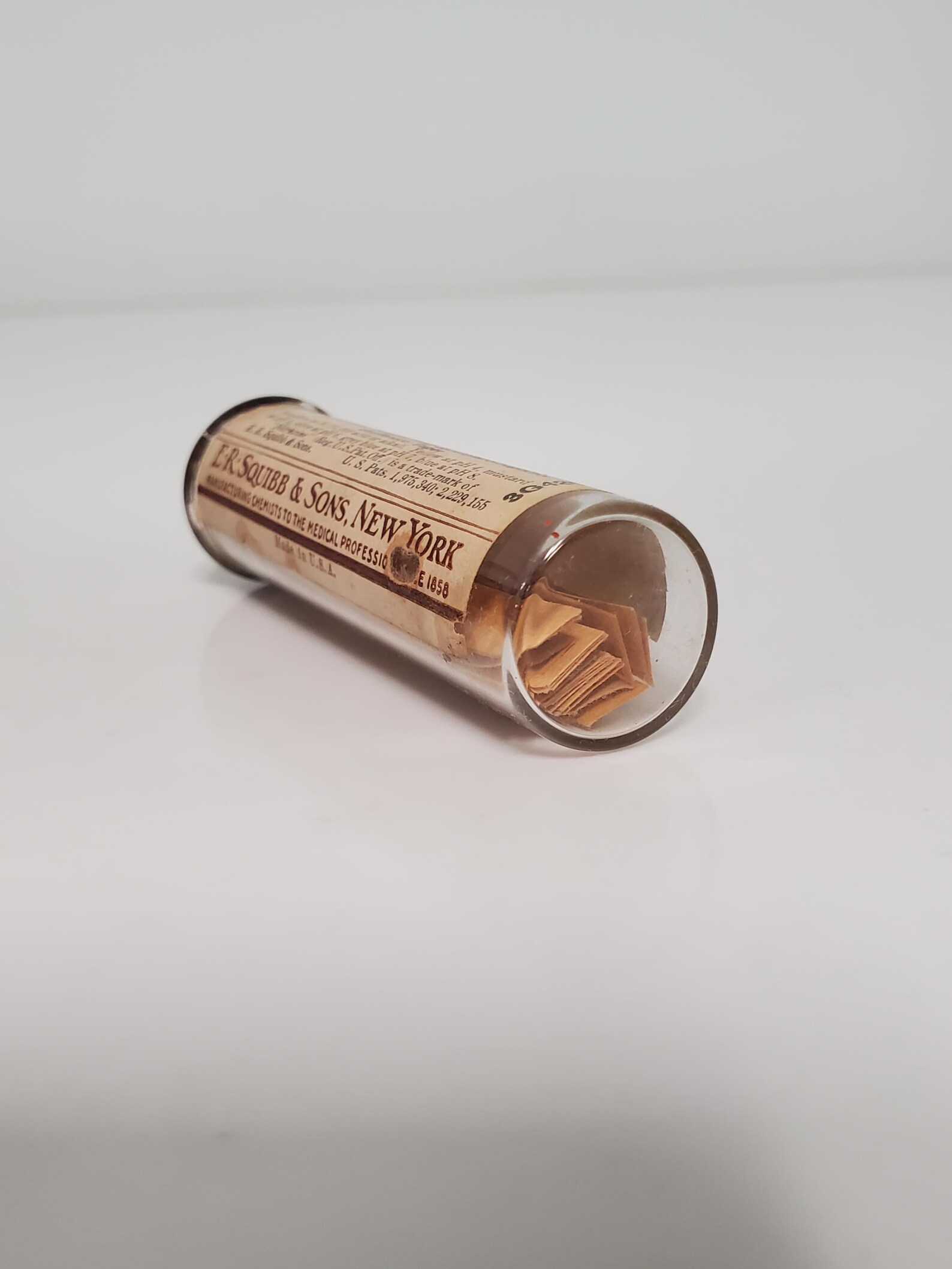 Vintage E B Squibb and Sons Glass Vial NITRAZINE Paper With Cork Top - Etsy