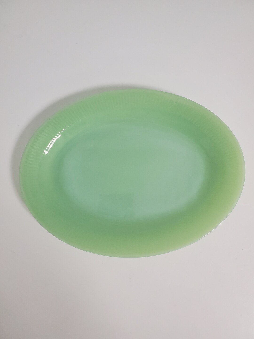 1940's Vintage Rare Fire JADEITE Anchor Hocking SERVING PLATTER. Jean ...
