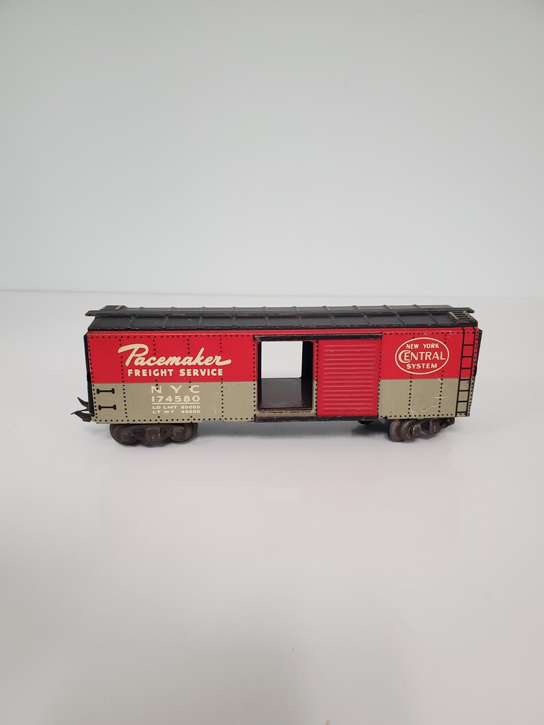 Vintage 1950's MARX New York Central PACEMAKER Box Car - Etsy