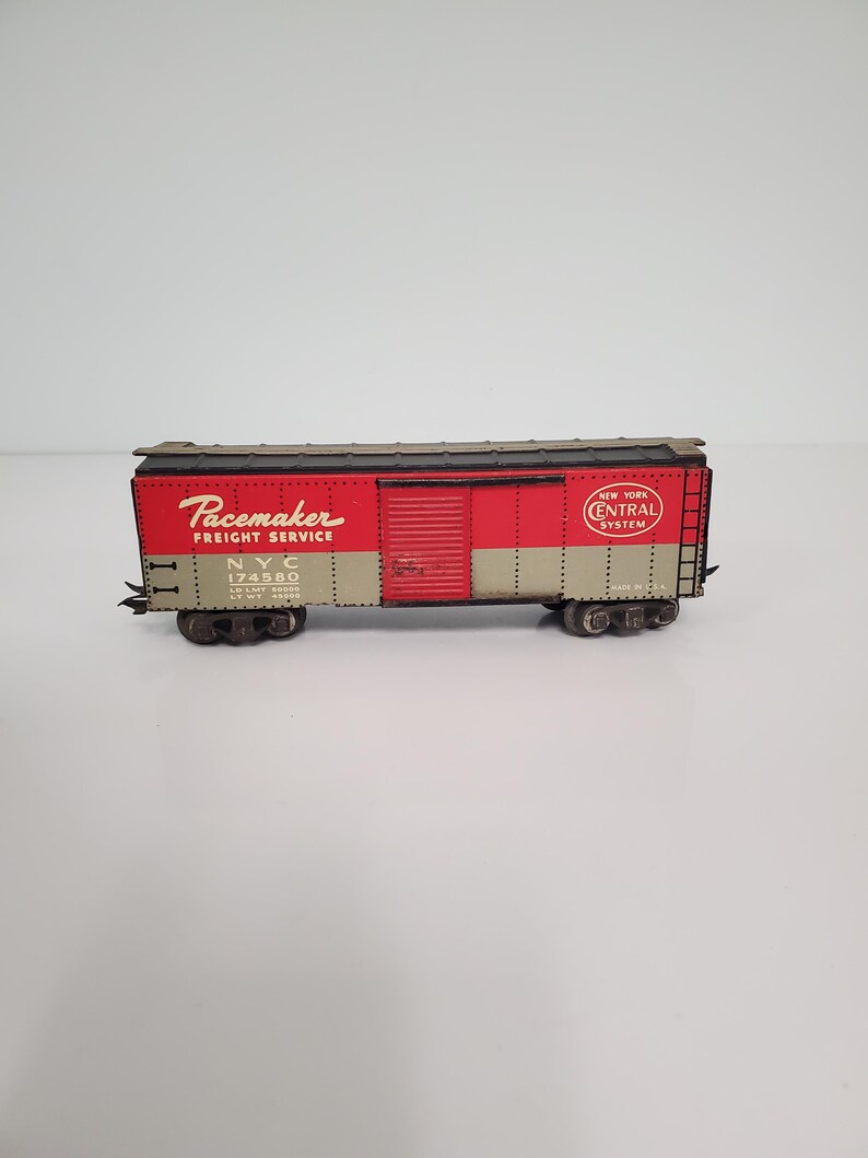 Vintage 1950's MARX New York Central PACEMAKER Box Car - Etsy