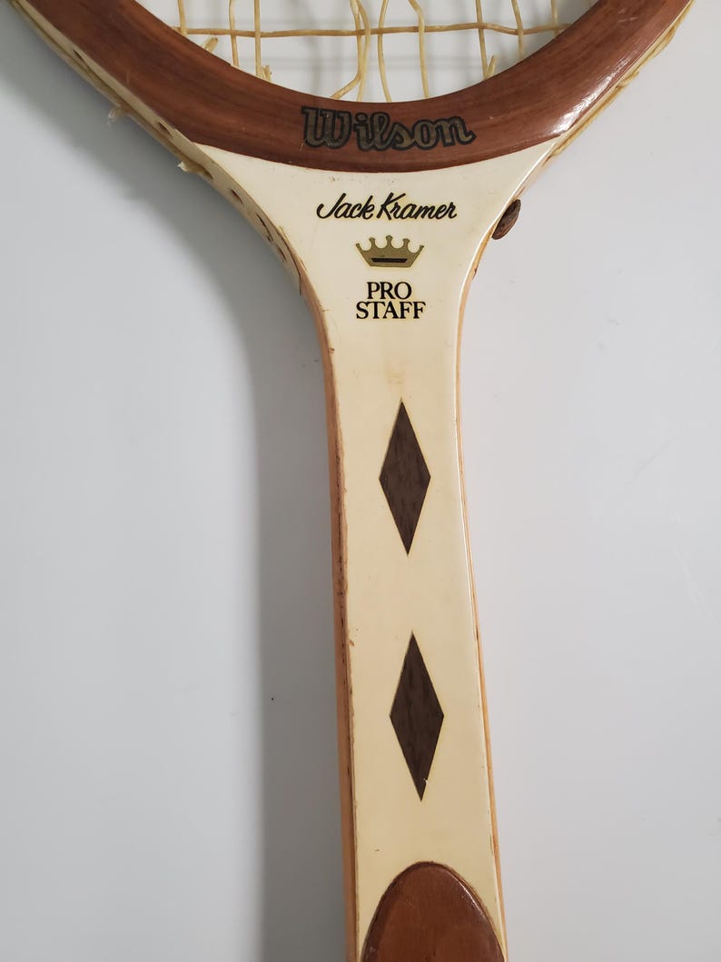 Vintage 1950's WILSON Jack Kramer Pro Staff Wood Tennis Racquet ...