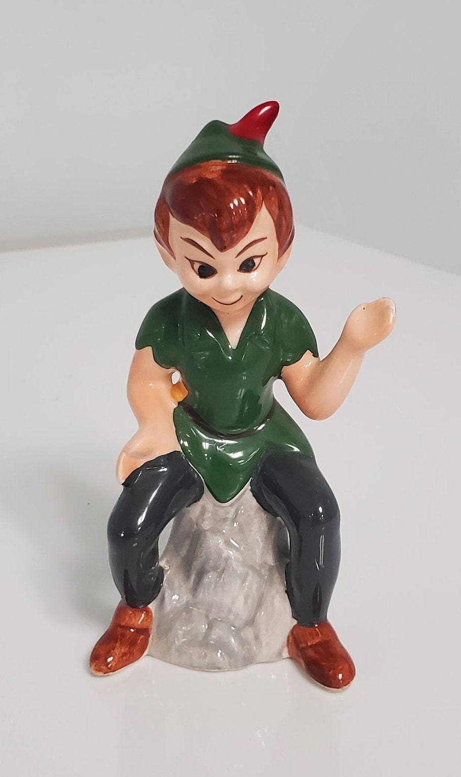 1960's Vintage WALT DISNEY Peter Pan Ceramic Figurine - Etsy