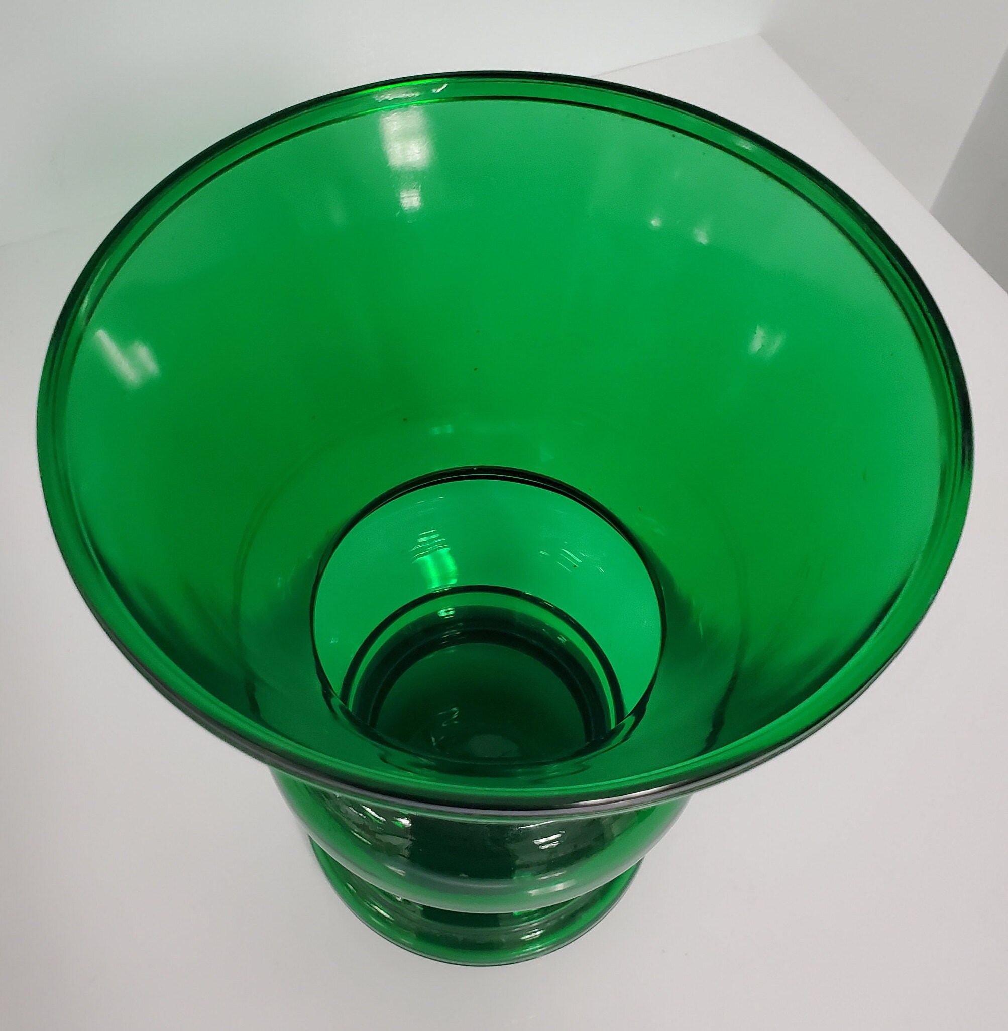 Vintage Giant Emerald Green NAPCO Vase - Etsy