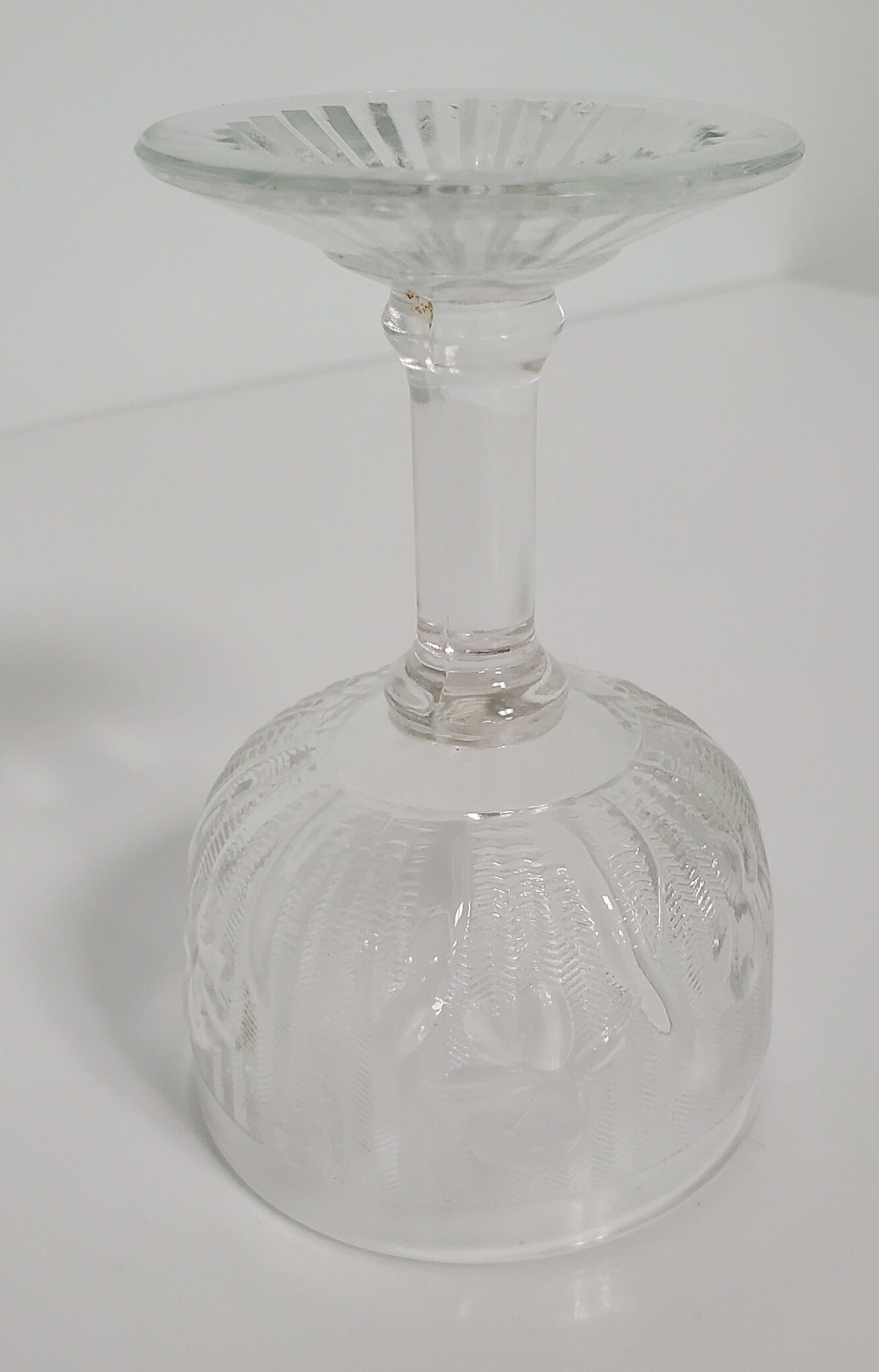 1930's Vintage Jeanette Iris and Herringbone Pattern Depression Cordial ...