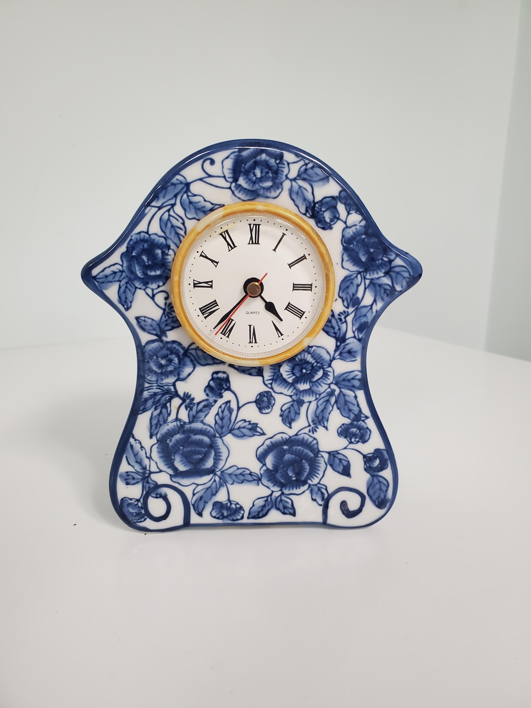 GANZ Porcelain Table Clock BELLE CASA - Etsy