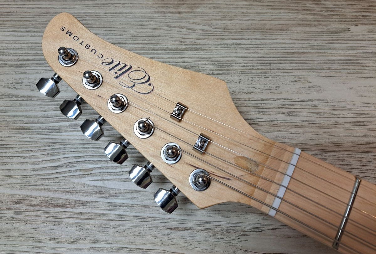 2025 Elite Customs Black Gilmour SSS Nashville Tele Style Electric ...