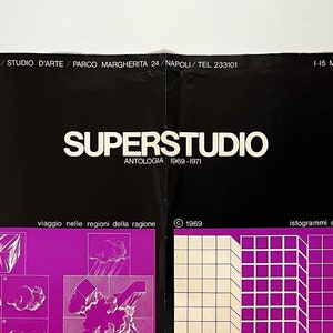 Superstudio 1969-1971 Exhibition Poster - Etsy
