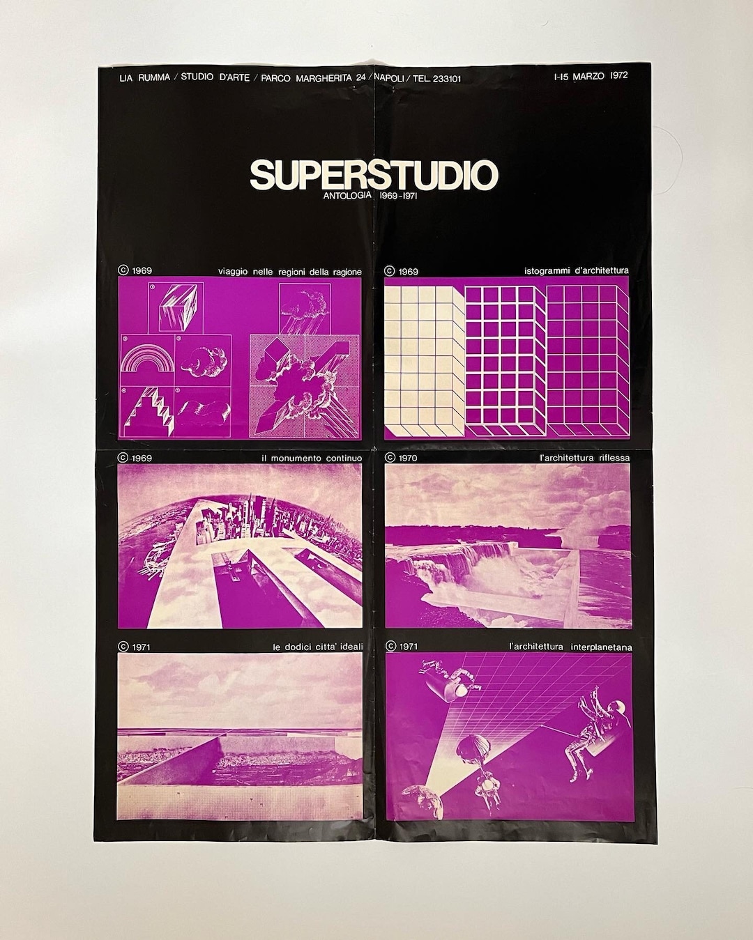 Superstudio 1969-1971 Exhibition Poster - Etsy