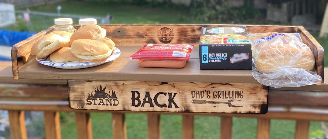 Deck Rail Tray - Etsy