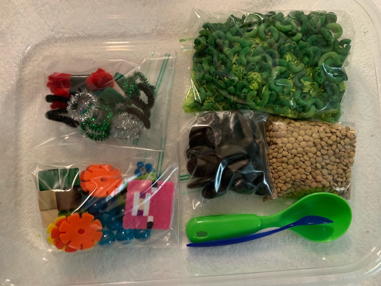 Minecraft - Creeper - Sensory Bin Activity Kit for Kids - Etsy