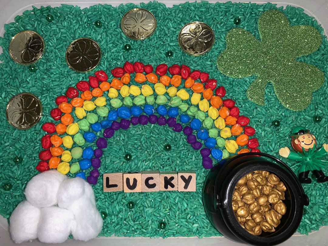 St. Patrick's Day Sensory Bin Activity Kit for Kids - Leprechaun ...