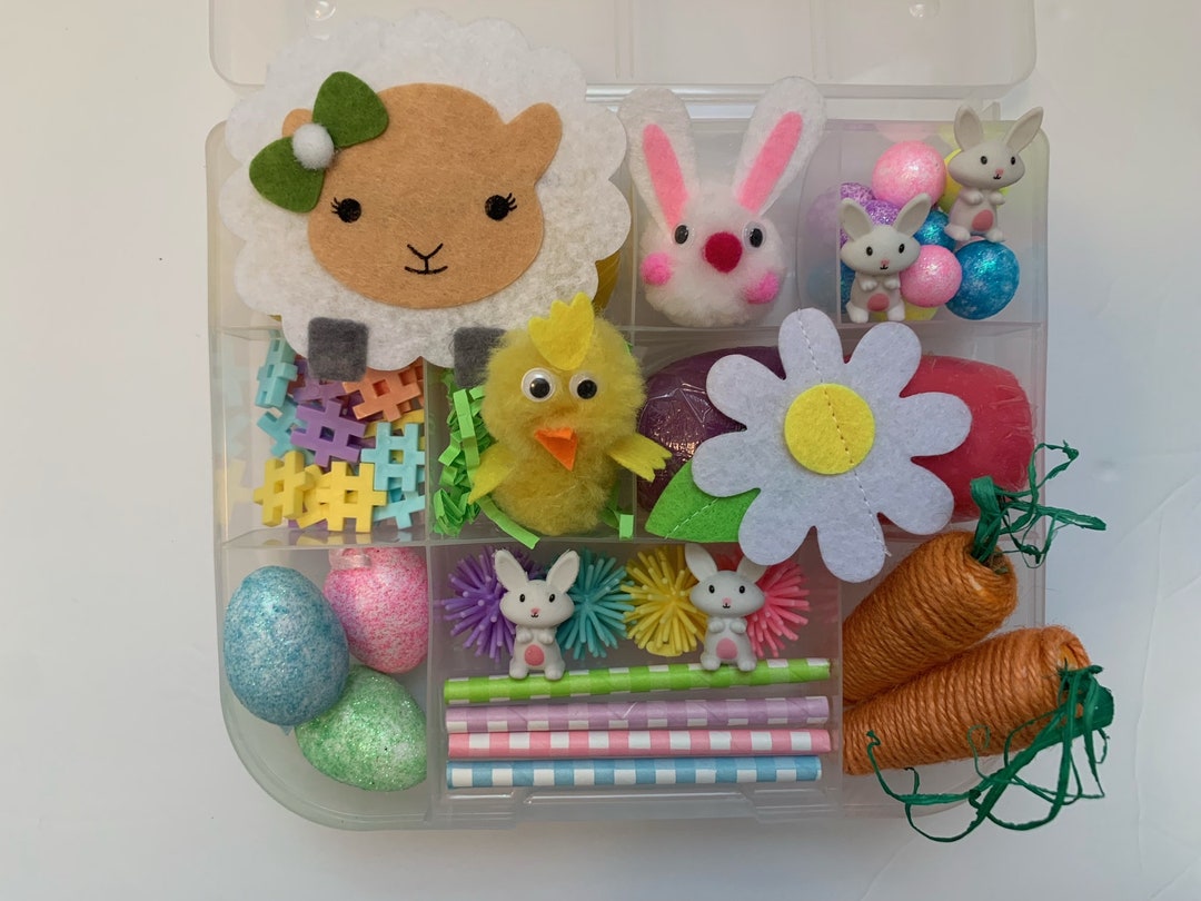 Easter Spring Play Dough Sensory Bin Kit for Kids Easter Basket Gift ...