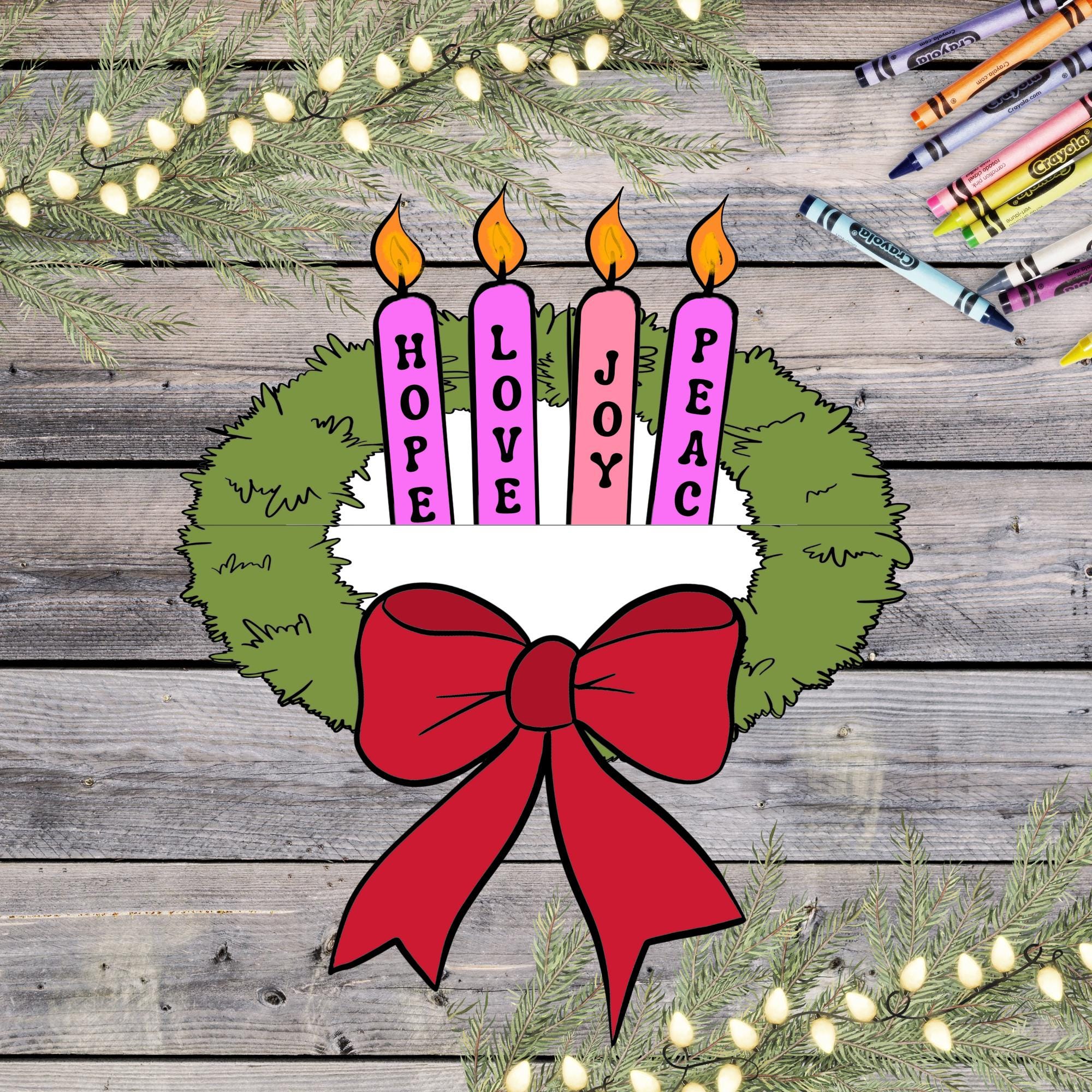 Advent Wreath Bible Paper Craft, Sunday School, Children's Church ...