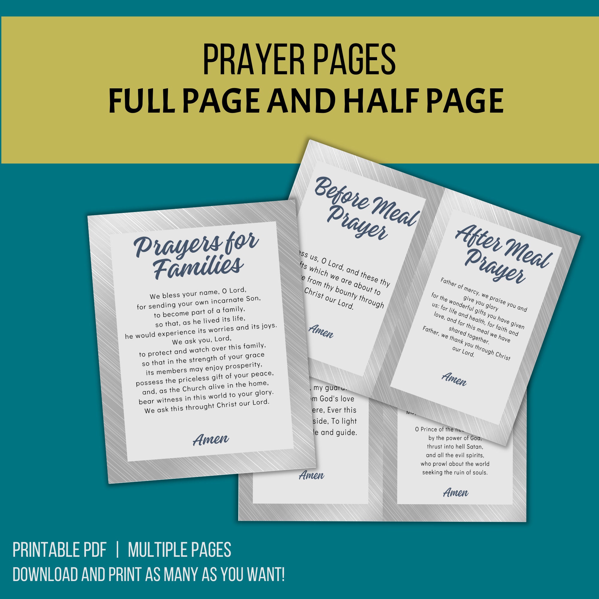 Printable Traditional Catholic Prayer Book First Holy Communion ...