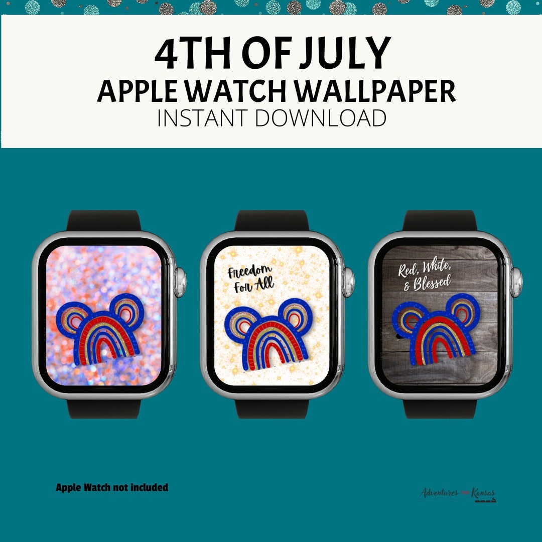 American Rainbow Apple Watch Wallpaper Design Patriotic Boho Rainbow ...