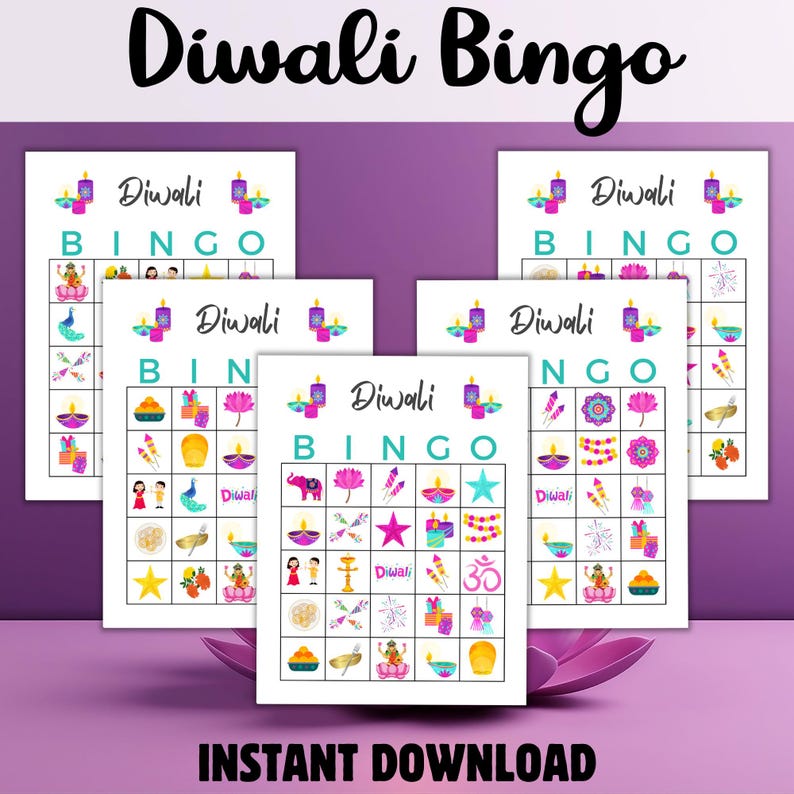 Diwali Family Bingo Printable, Diwali Kids Classroom Activity Unit ...