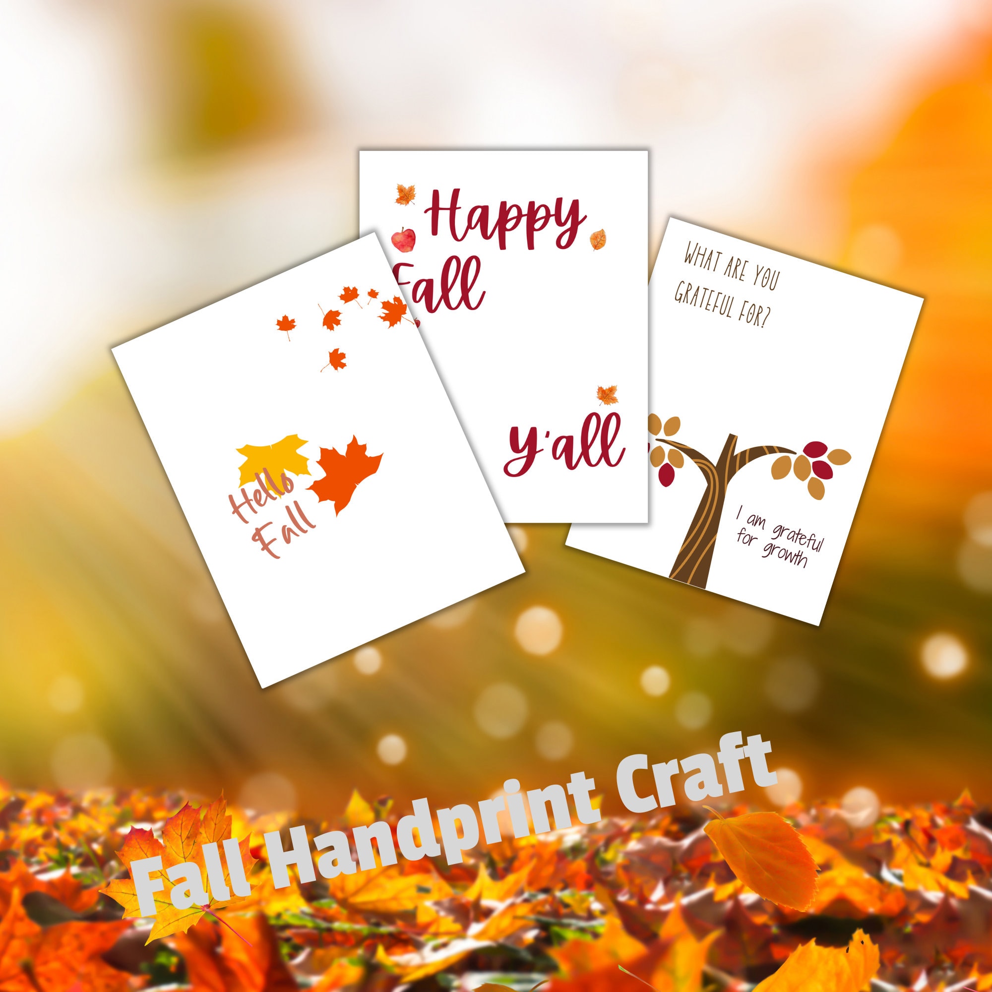 Fall Handprint Craft Leaf Handprint Art Toddler Craft - Etsy