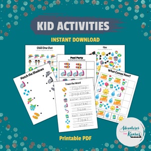Pool Party Themed Kid Printables | Summertime Activities for Kids ...