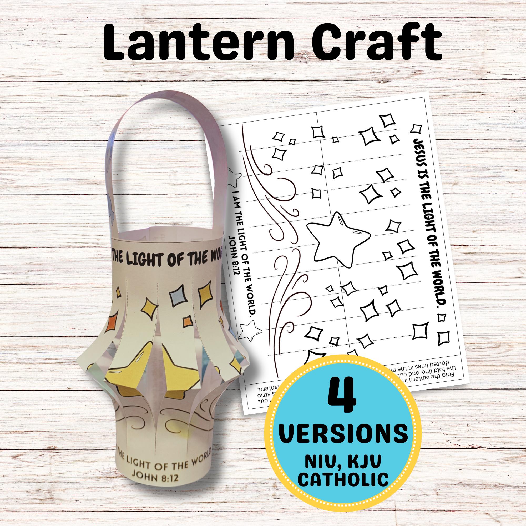 Jesus is the Light of the World Lantern Craft, Religious Crafts DIY ...