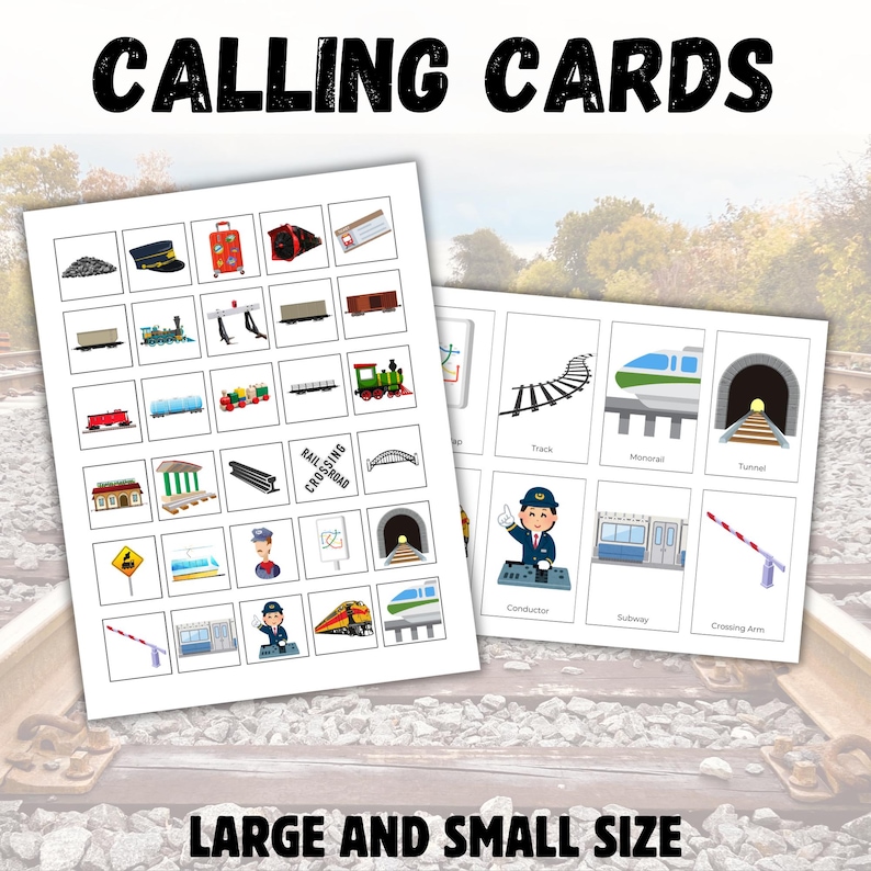 Train Bingo Printable Birthday Parties, Family Game Night, Railroad ...