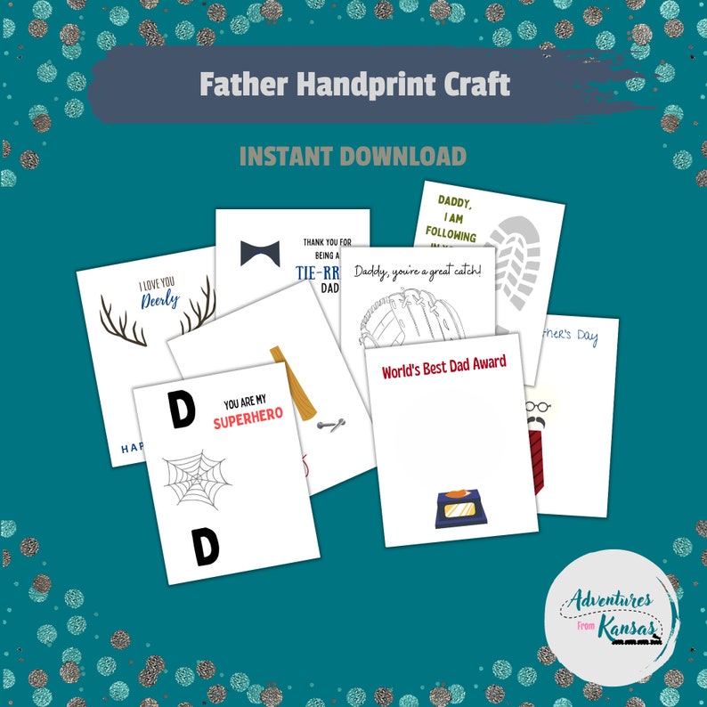 Fathers Day Handprint Printable Fathers Day Handprint Craft Printable ...