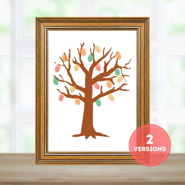 Fingerprint Tree - Etsy