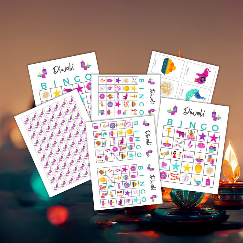 Diwali Family Bingo Printable | Diwali Kids Classroom Activity Unit ...