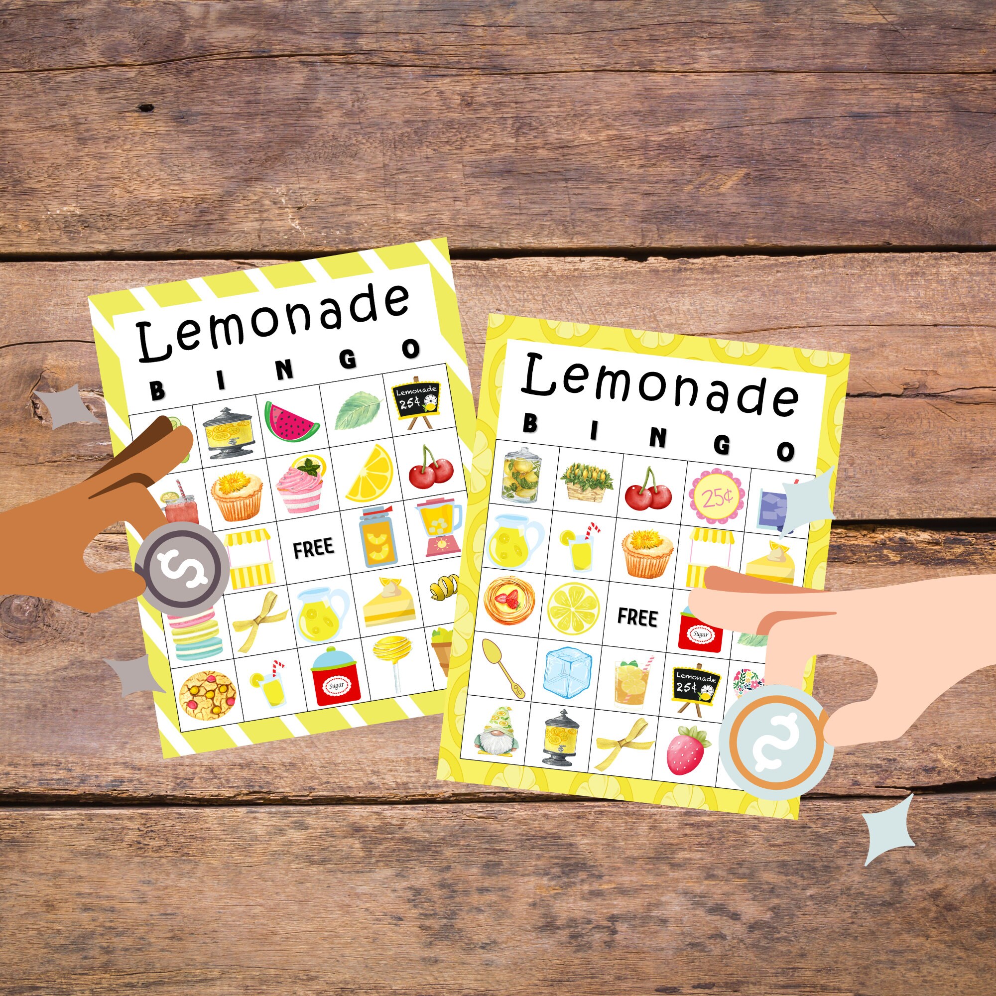 Lemonade Bingo Printable for Birthday Parties, Family Game Night ...