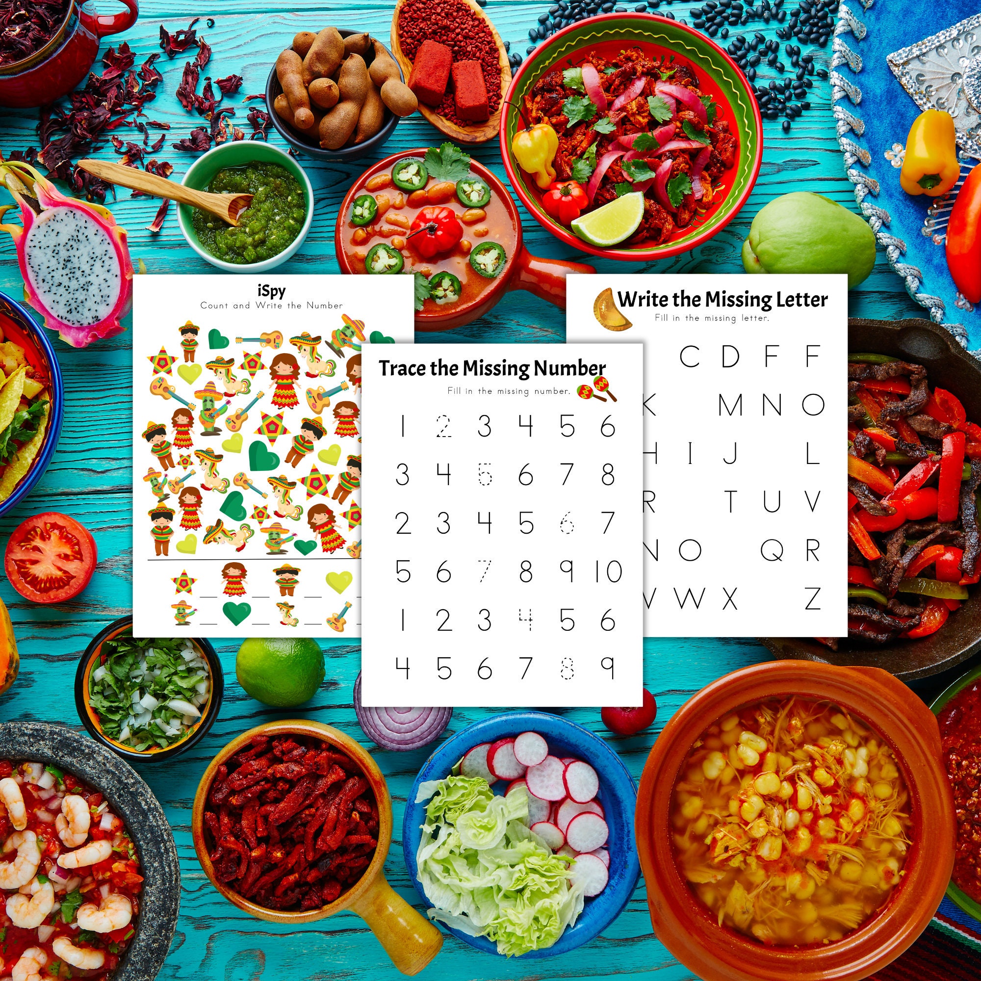 Cinco De Mayo Taco Activity Sheets Mexican Food Worksheets for ...