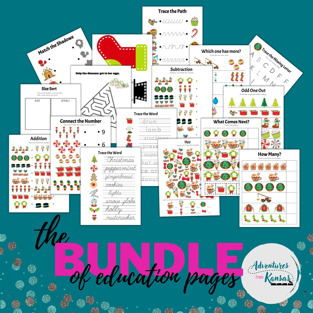 Printable Christmas Activities | Christmas Preschool Math | Christmas ...