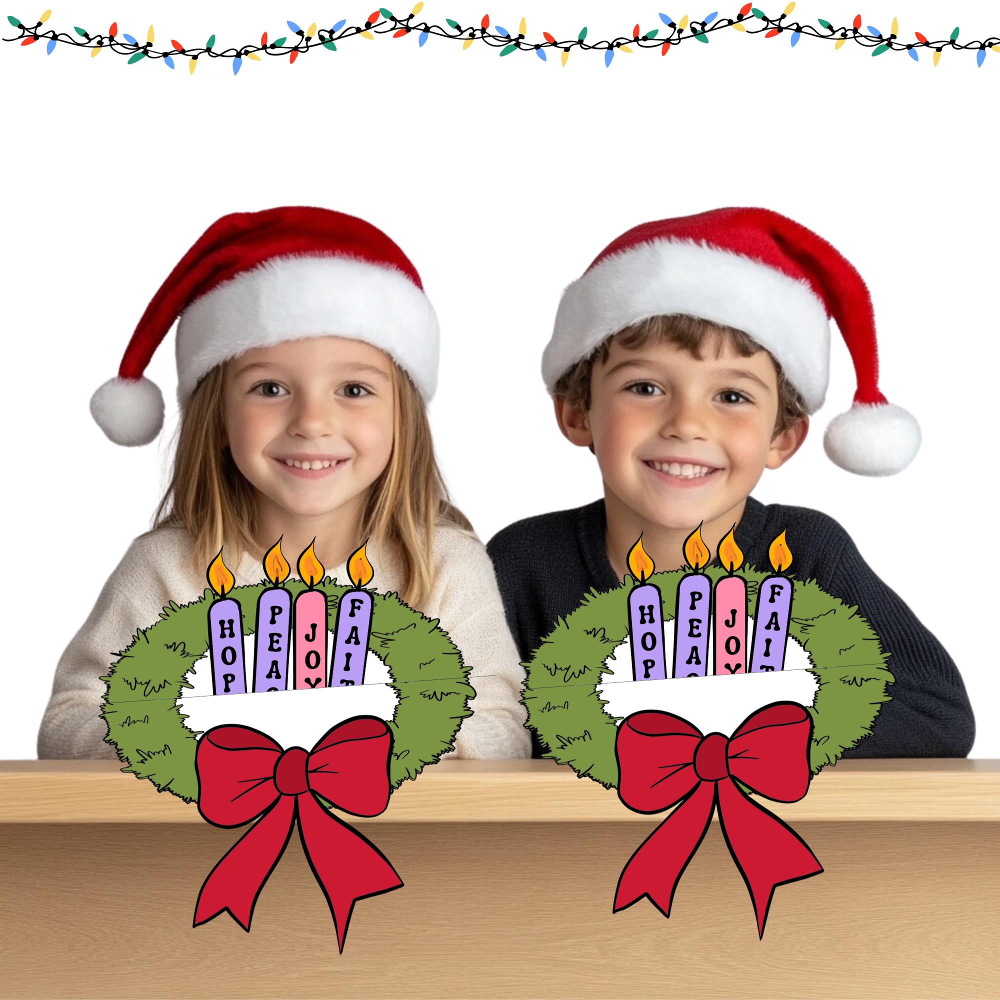 Advent Wreath Kids Bible Paper Craft, Sunday School, Children's Church ...