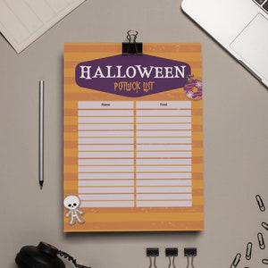 Halloween Candy Themed 25 Page Printable Planner Halloween Tracker ...
