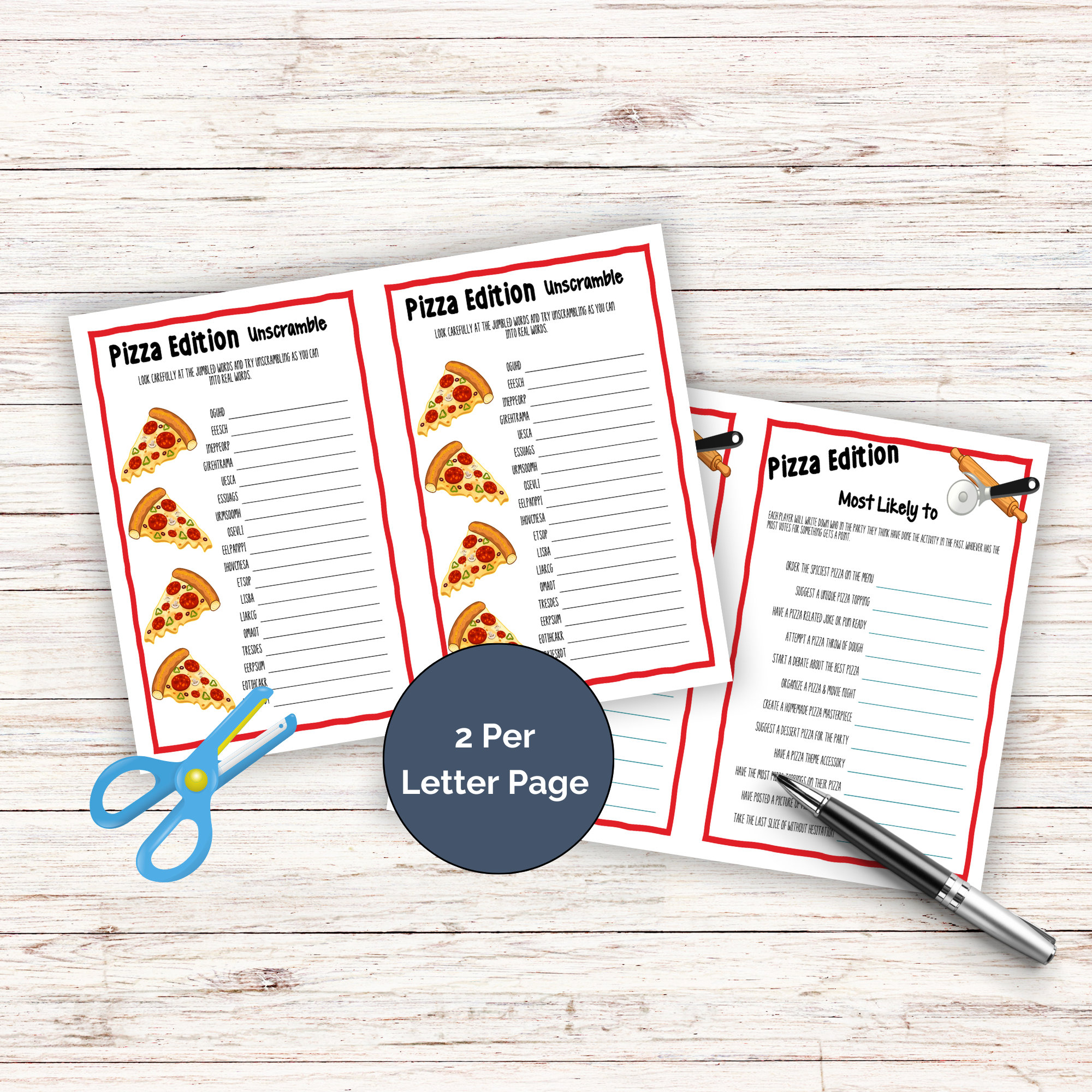 Pizza Time Game Bundle 40 Pizza Themed Games Family Games Pizza Games ...