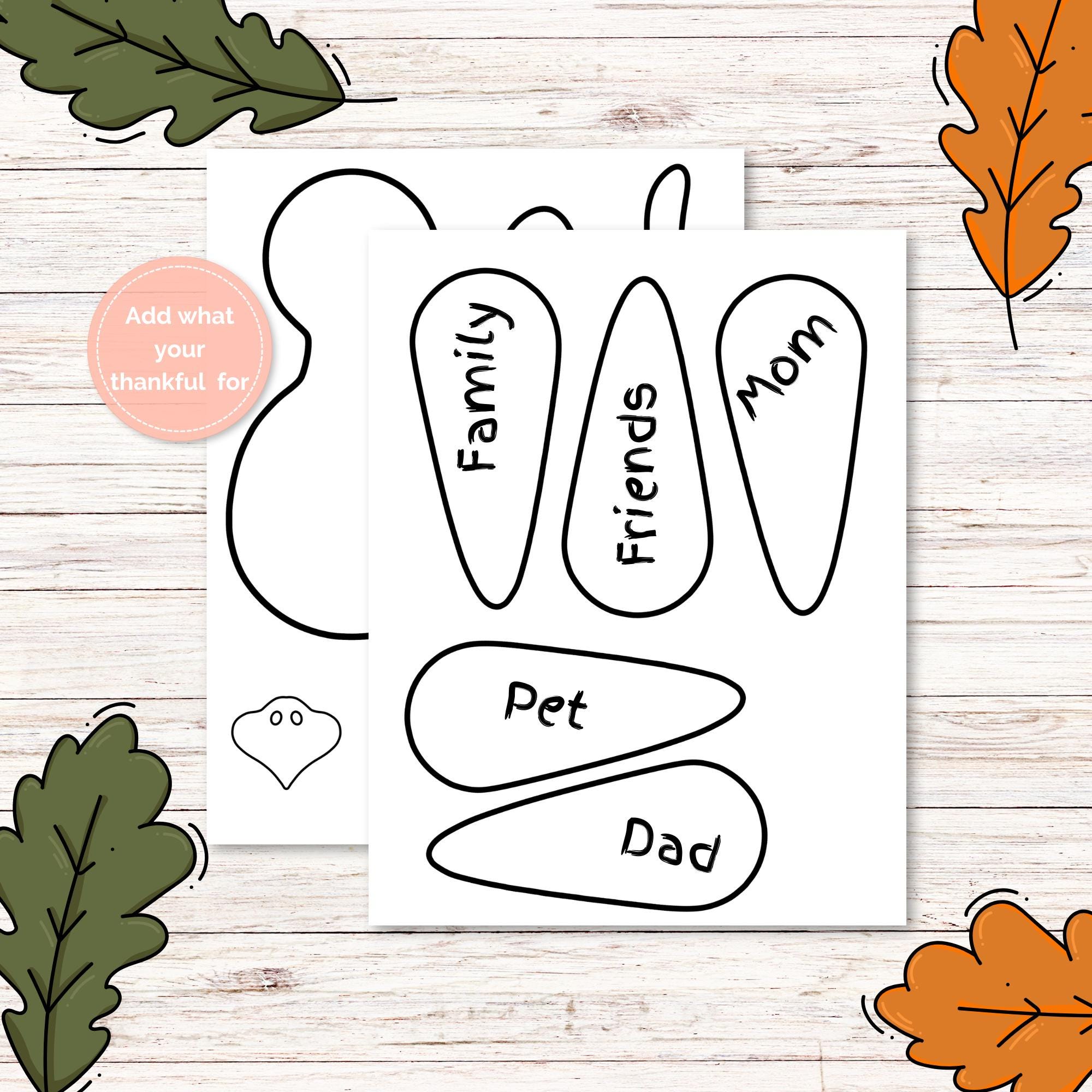 Build a Turkey Cut and Paste Kids Craft Project - Color, Disguise ...