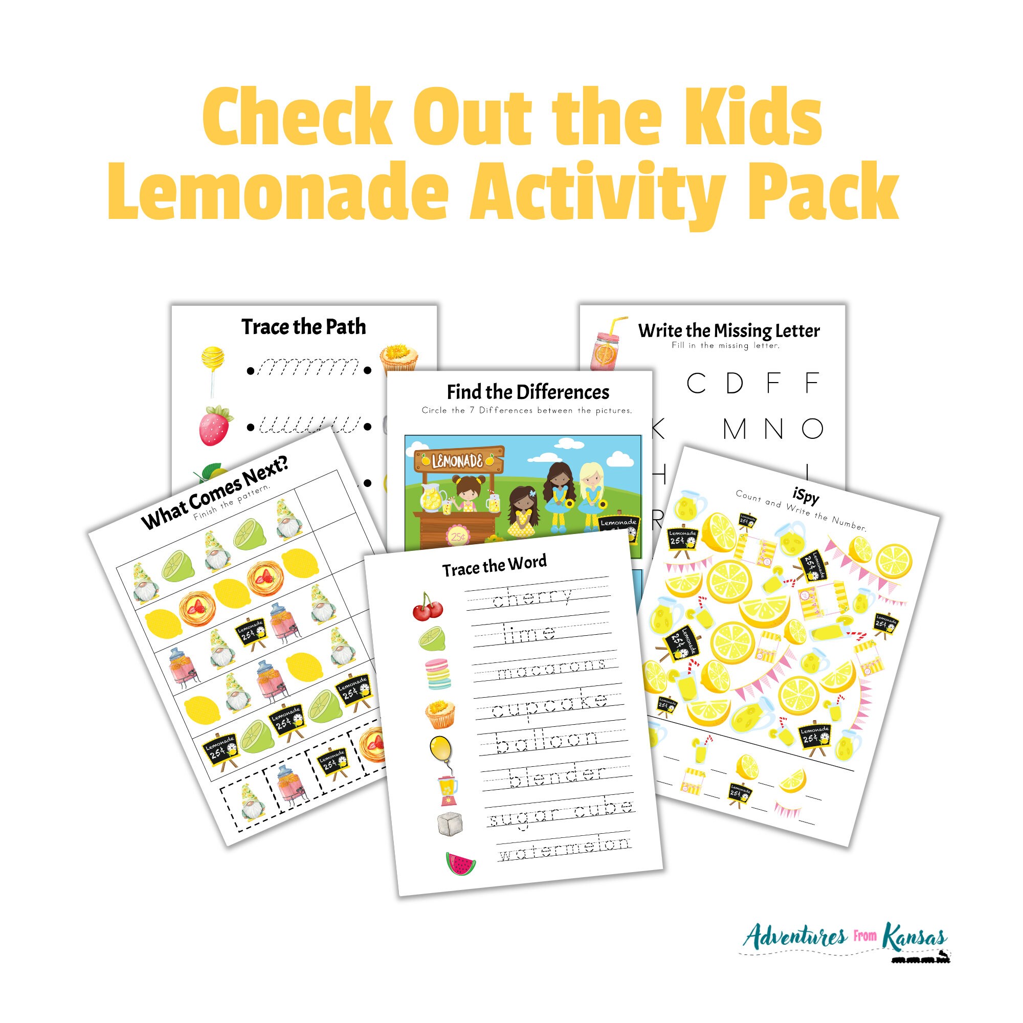 Printable Lemonade Slide Family Board Game - Etsy