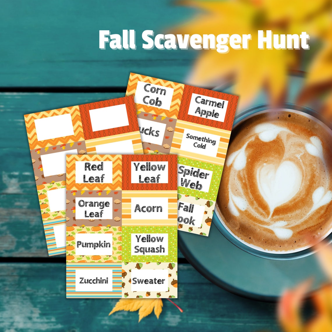 Fall Scavenger Hunt Printable | Scavenger Hunt for Families | Seasonal ...