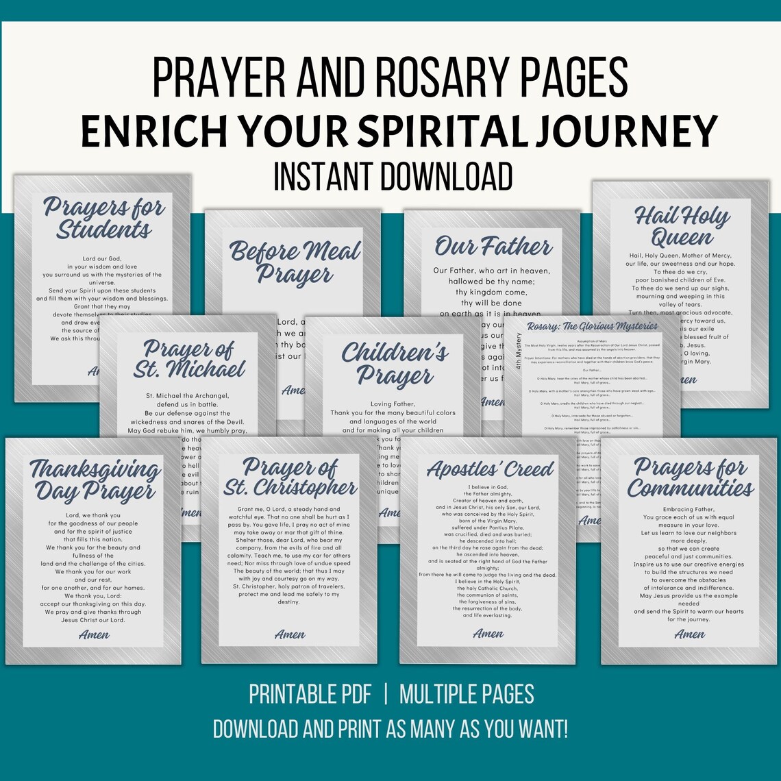Printable Traditional Catholic Prayer Book | First Holy Communion ...