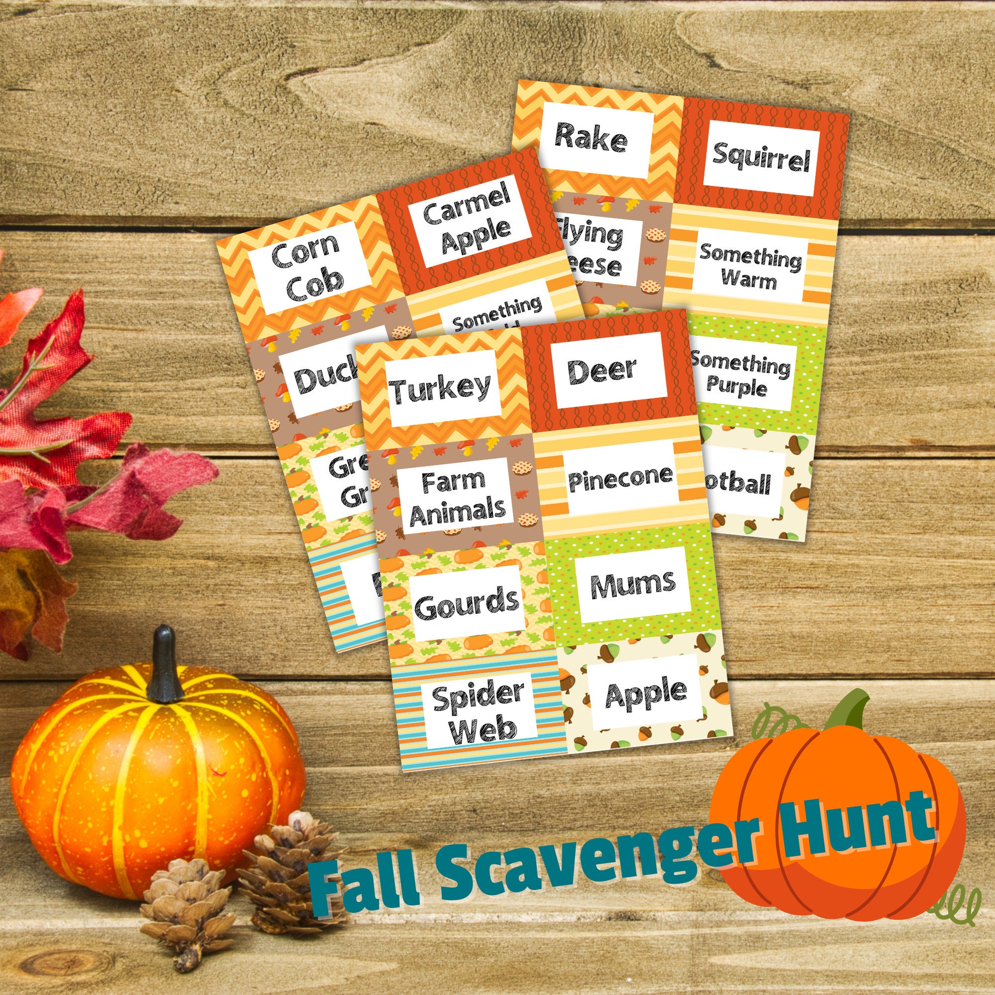 Fall Scavenger Hunt Printable | Scavenger Hunt for Families | Seasonal ...
