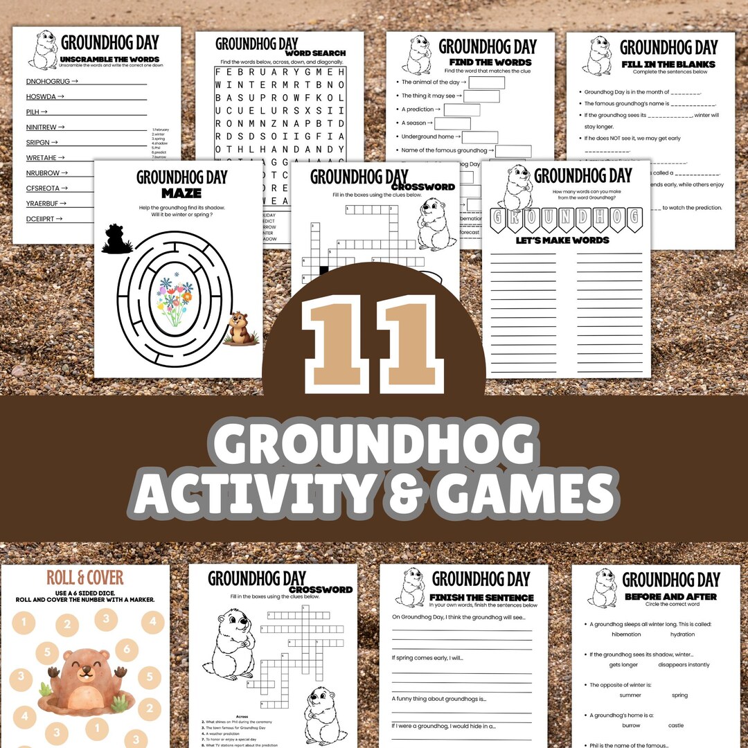 Groundhog Activities for February 2nd, Classroom Groundhog Celebration ...