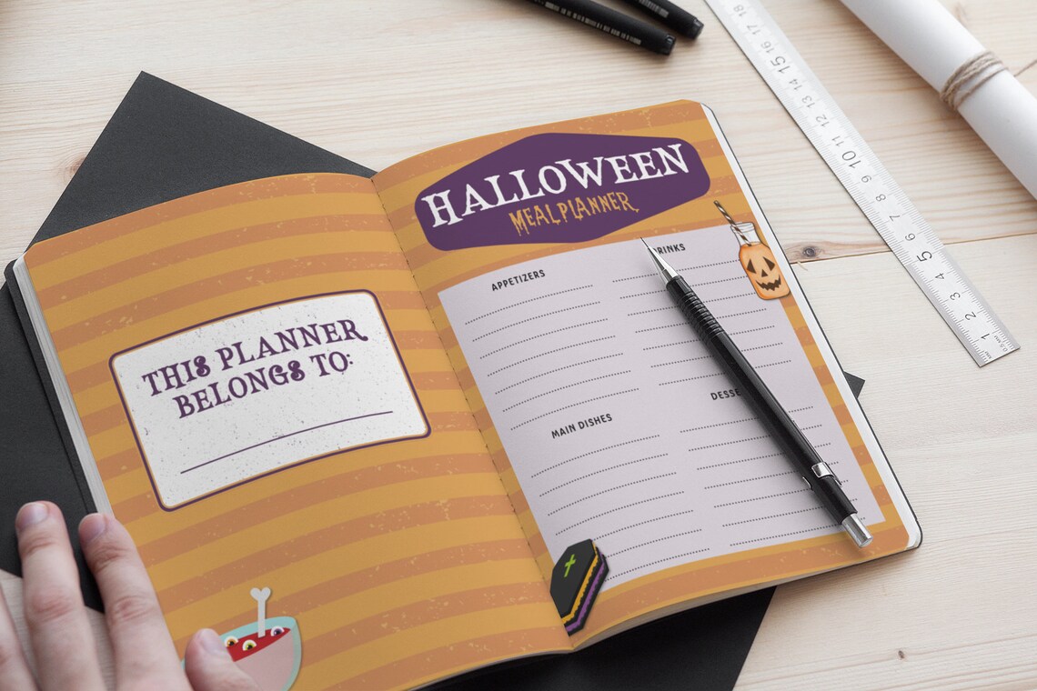 Halloween Candy Themed 25 Page Printable Planner Halloween Tracker ...