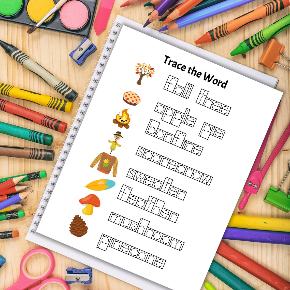 Fall Educational Worksheets for Kids Preschool to 2nd Grade Fall Fun ...